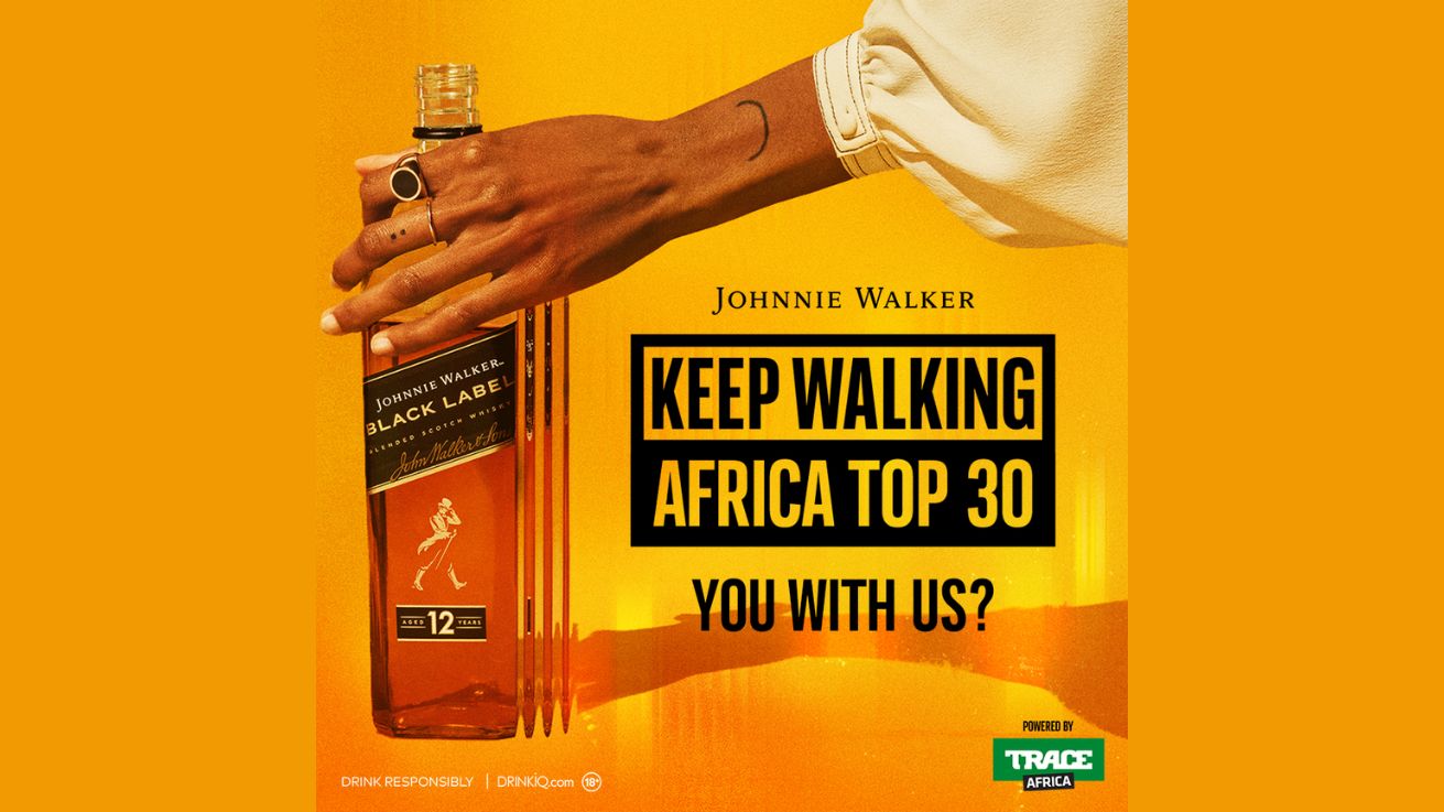 Johnnie Walker™ and Trace announces KEEP WALKING: AFRICA TOP 30