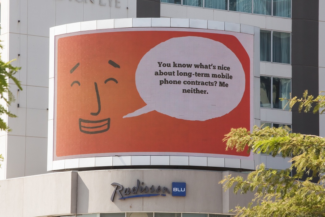 me&you mobile’s ad campaign turns heads